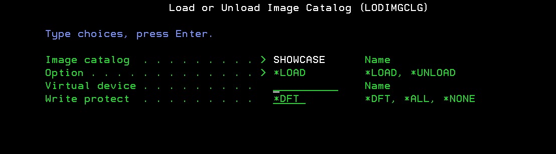 iSeries: Image catalog in AS400
