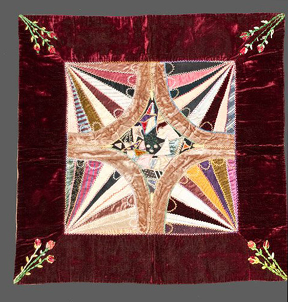 Barbara Brackman's MATERIAL CULTURE: National Crazy Work Show 1885