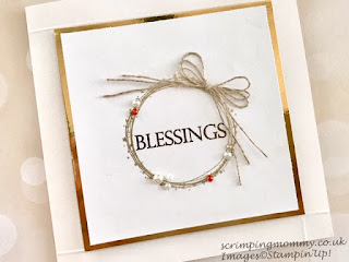 scrimpingmommy: Simple elegant Christmas card.. you can make this