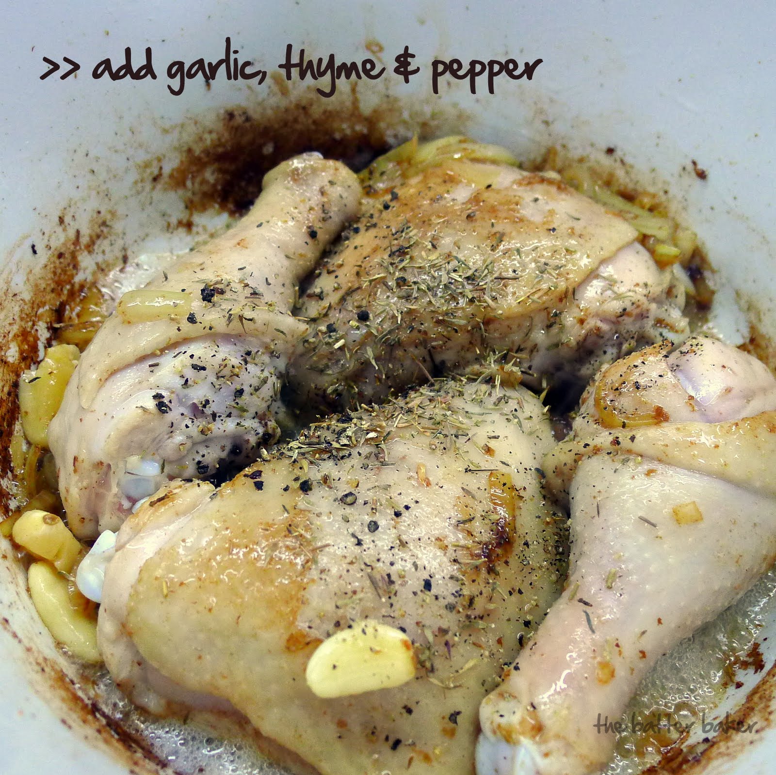the batter baker: Coq au Vin, Simplified (Chicken in Wine)