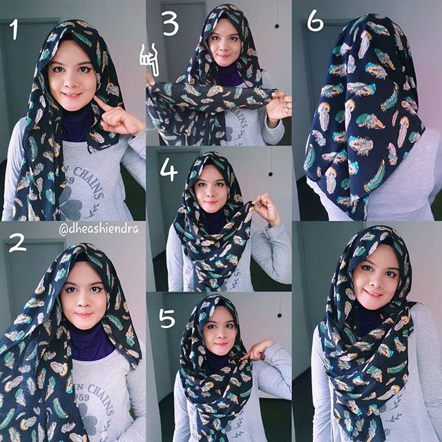 Konsep 21+ Tutorial Hijab Paris, Warna Jilbab