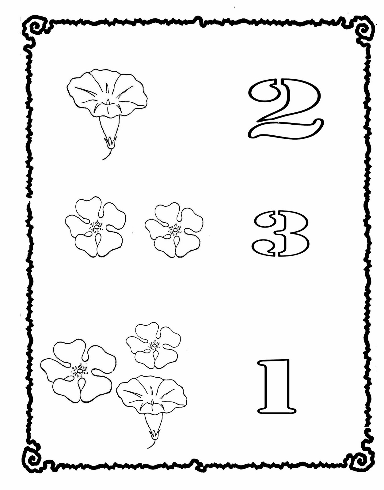 Piešiniai ir darbeliai: Spalvinimo paveikslėlis- gėlių žiedeliai