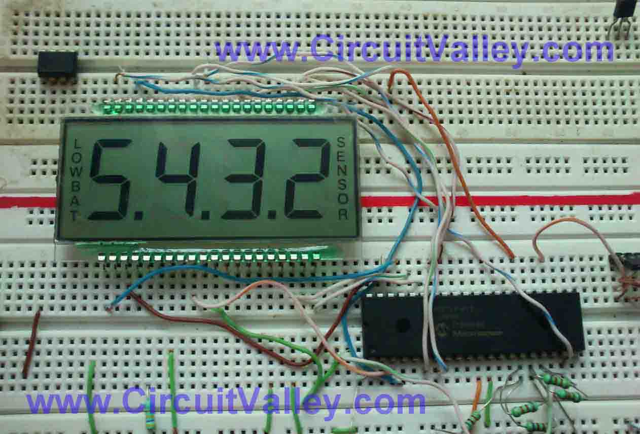 Embedded Engineering : PIC MCU LCD Driver 4 commmon 7 Segmented LCD ...