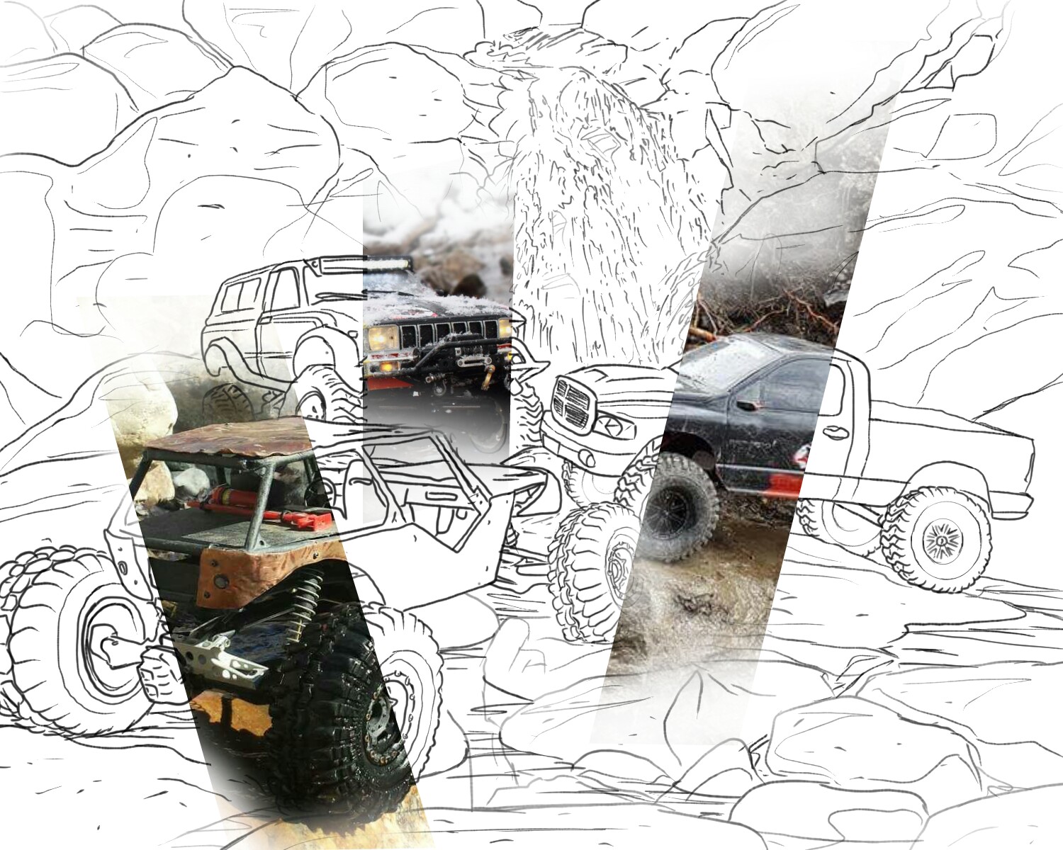 SHEEPISH ANIMATION: Rock Crawler Drawing Process for RC Coloring Book 2