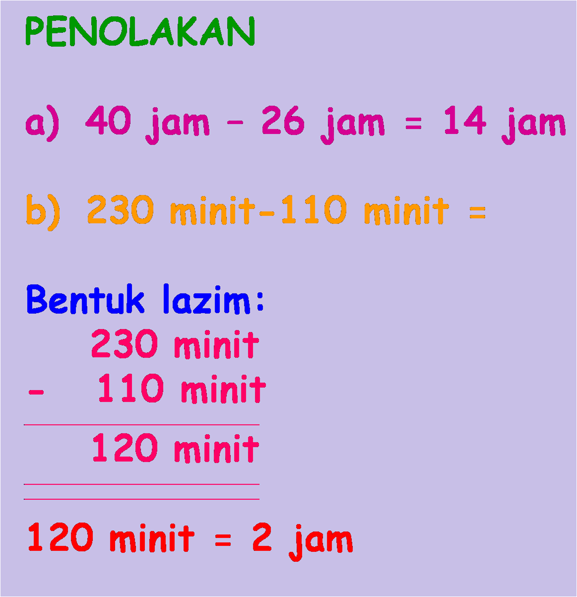 Evangeline's Blog ~ Matematik KSSR : MASA DAN WAKTU: Contoh Operasi ...