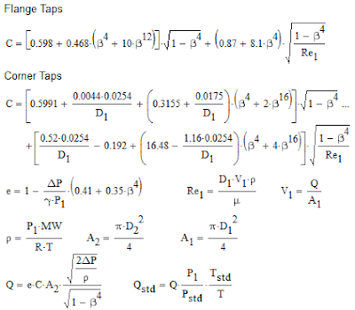 Small-Bore Gas Orifice Meter Flow Calculator | Excel Calculations