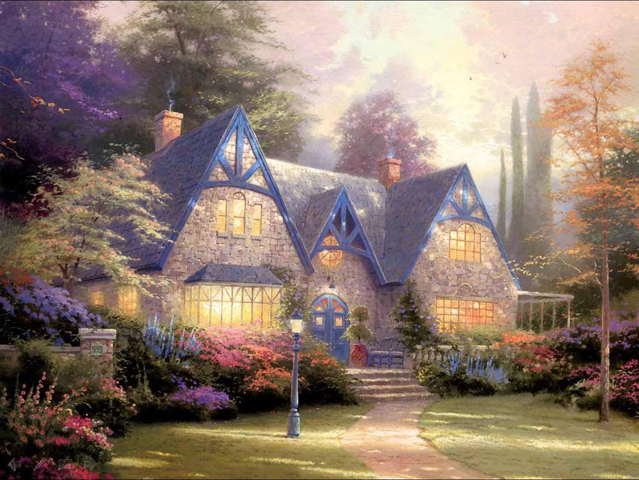 Selección de Paisajes variados de Thomas Kinkade