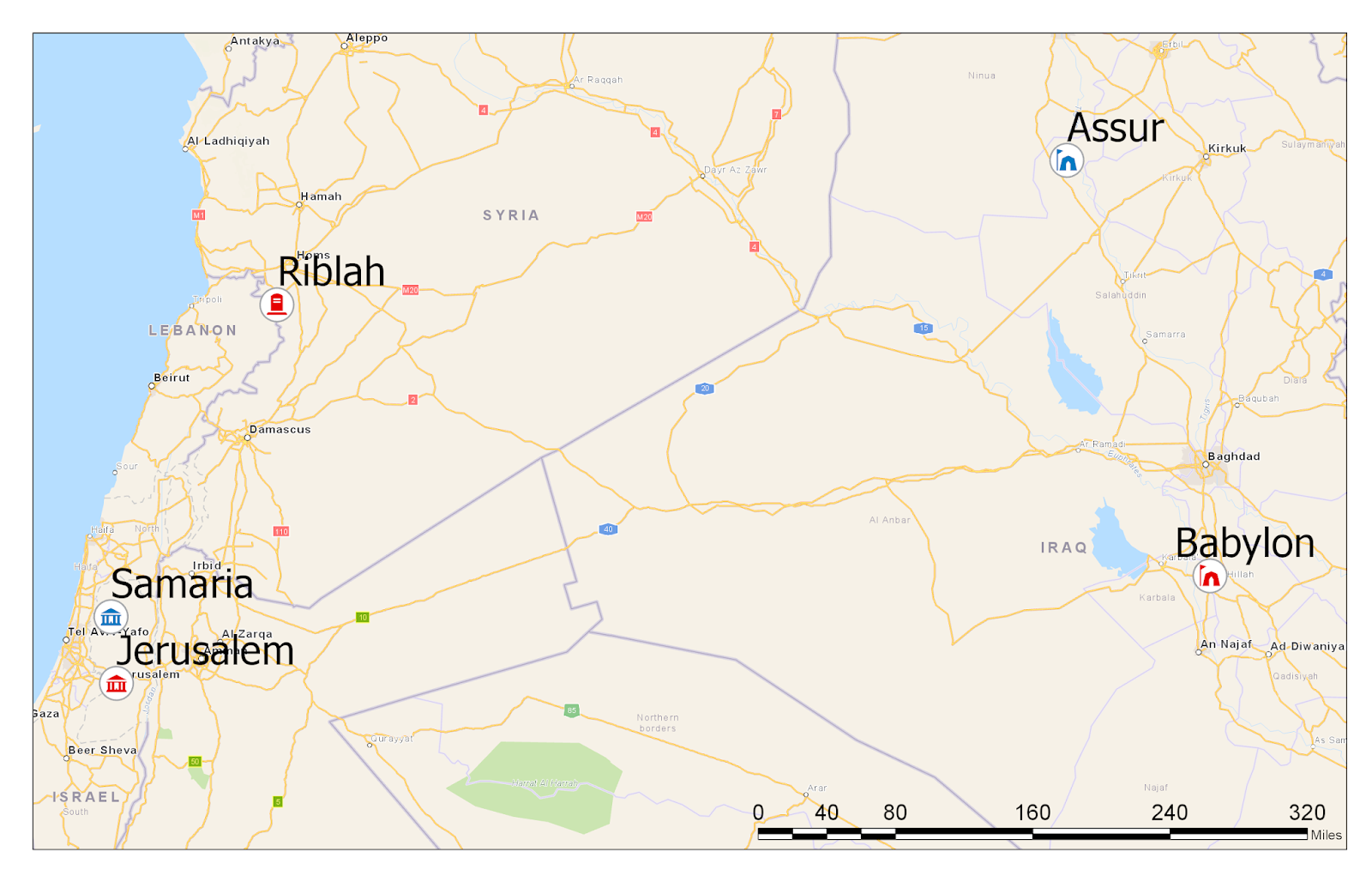 Fallen Kingdom - Map of Important Cities