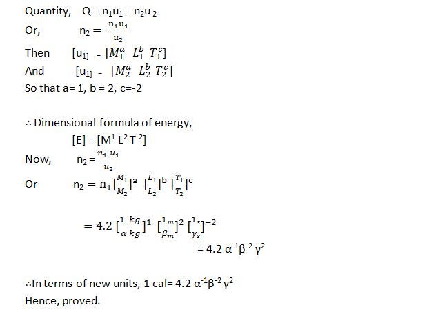 A calorie is a unit of heat or energy and it equals about 4.2 J where 1 ...