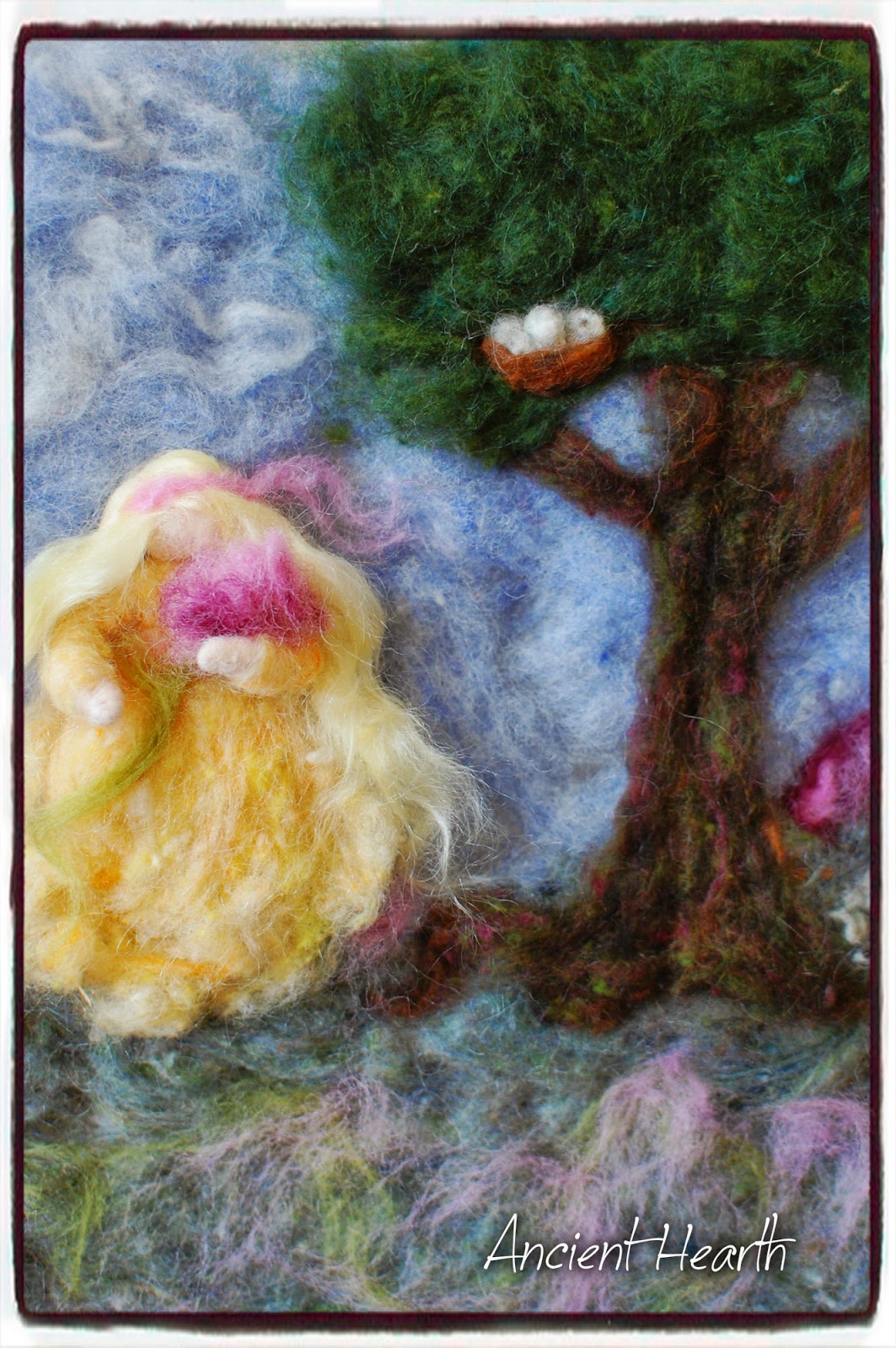 Ancient Hearth: And the Winner of the Sun Maiden Wool Painting is.......