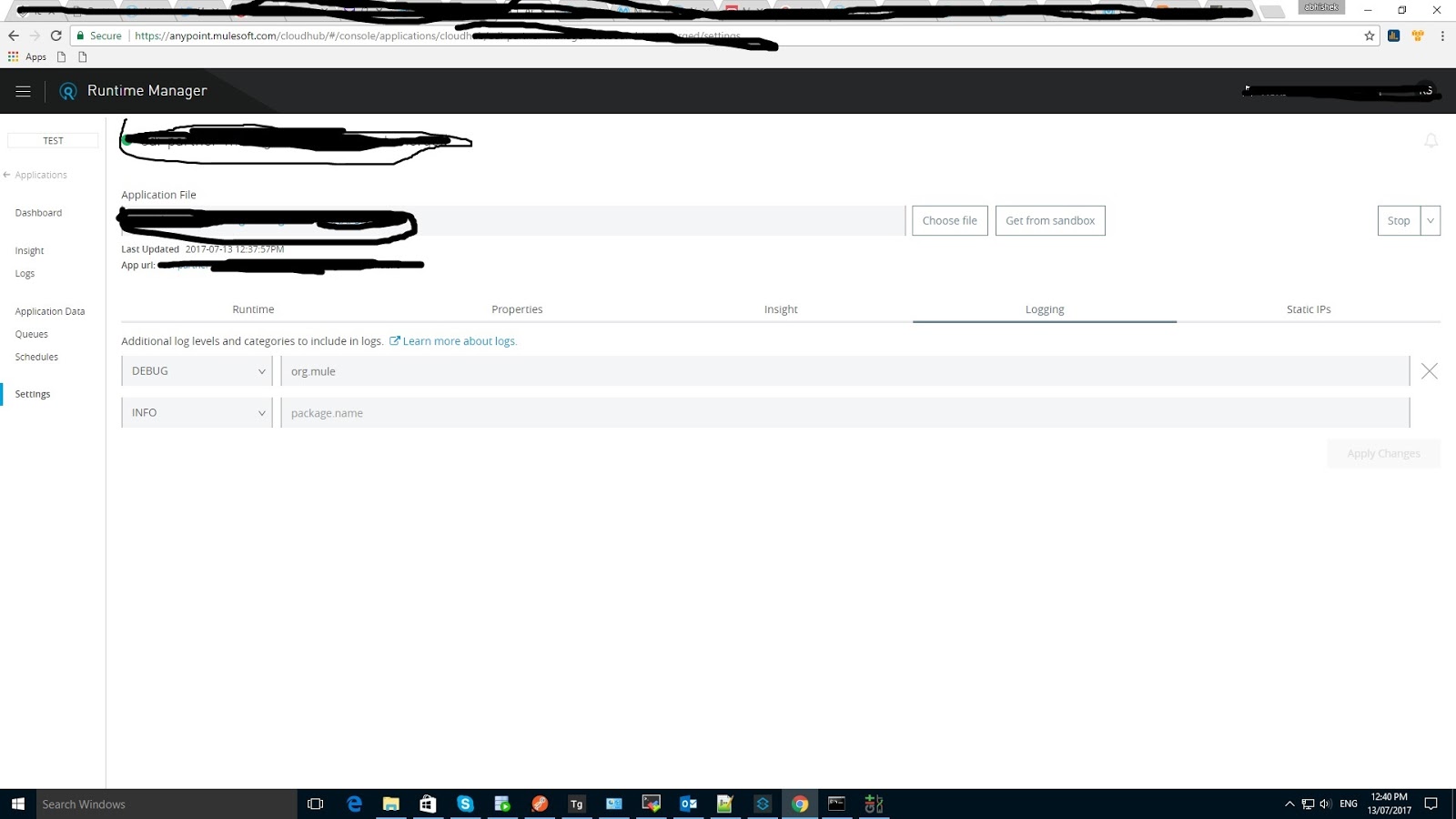 JavaRoots: How to enable DEBUG Logging In CloudHub JavaRoots: How to enable DEBUG Logging In CloudHub