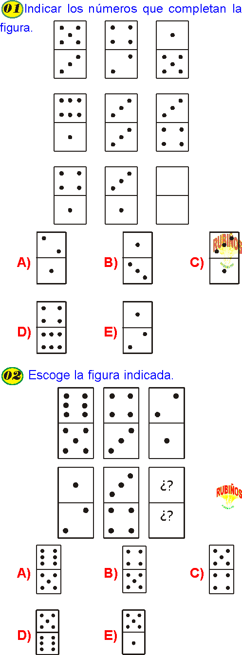TEST DE DOMINÓ EJERCICIOS RESUELTOS EN PDF Y VIDEOS