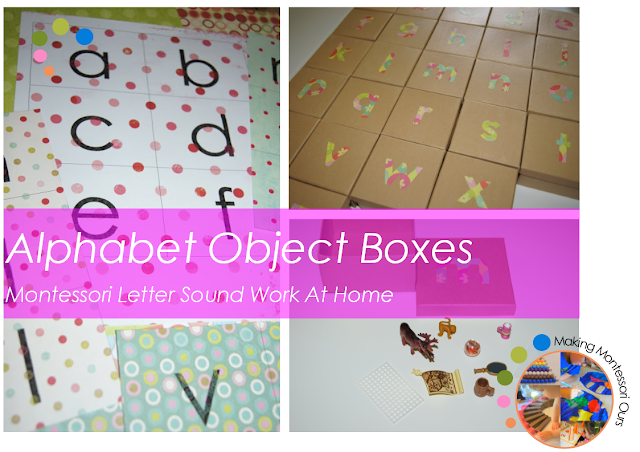 Alphabet Object Boxes & Booklets, Montessori Letter Sound Work At Home ...