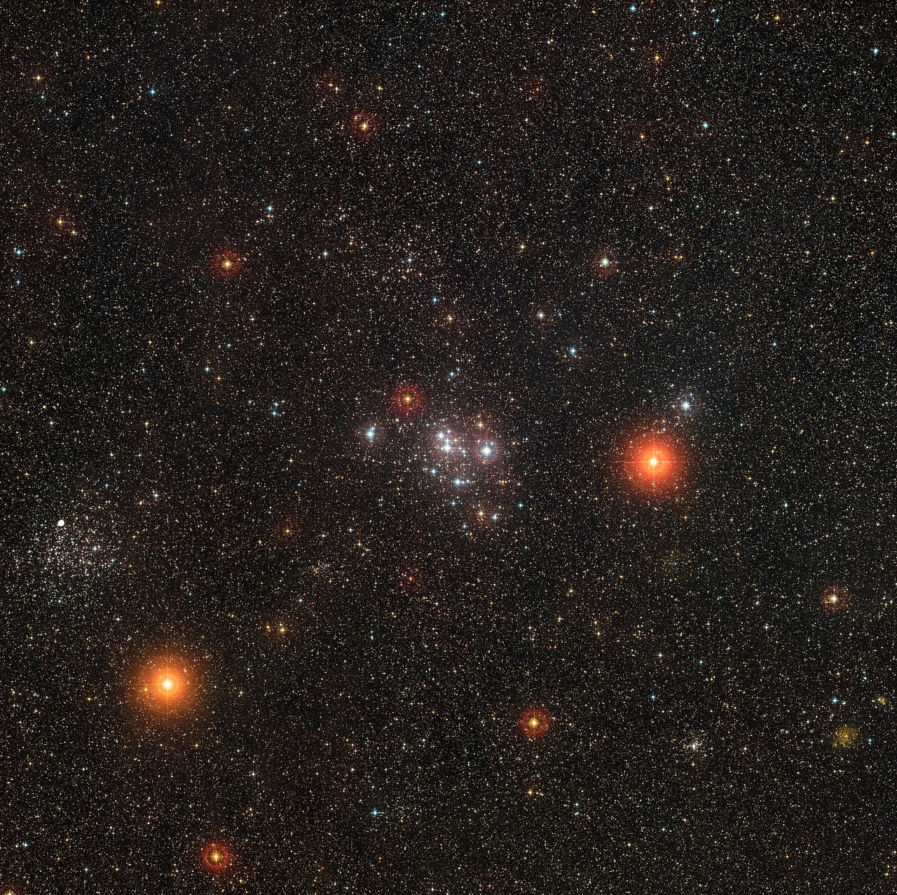 Messier 47, cúmulo estelar abierto.