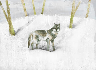 Little Kingdom Illustration: Snow Wolf