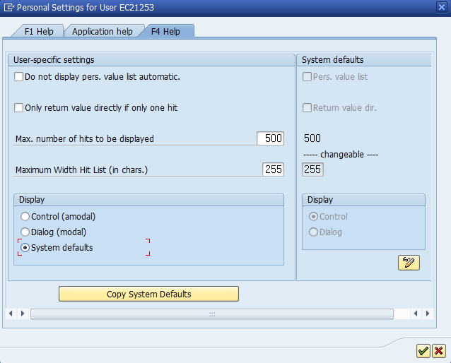 ABAP Tip Note: ABAP TIP F4(possible Entry) setting ABAP Tip Note: ABAP TIP F4(possible Entry) setting