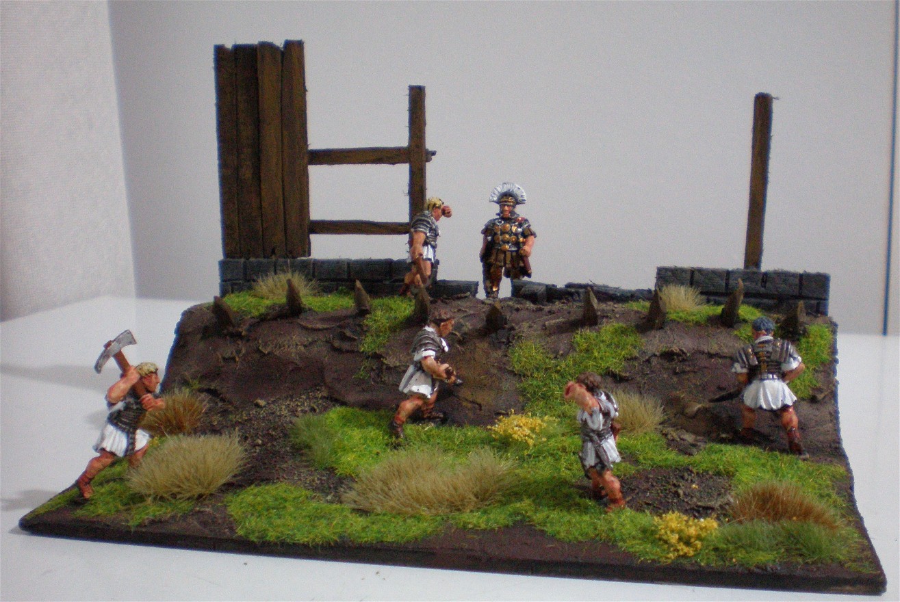 15mm paint shack: 28mm Romans, fort finished