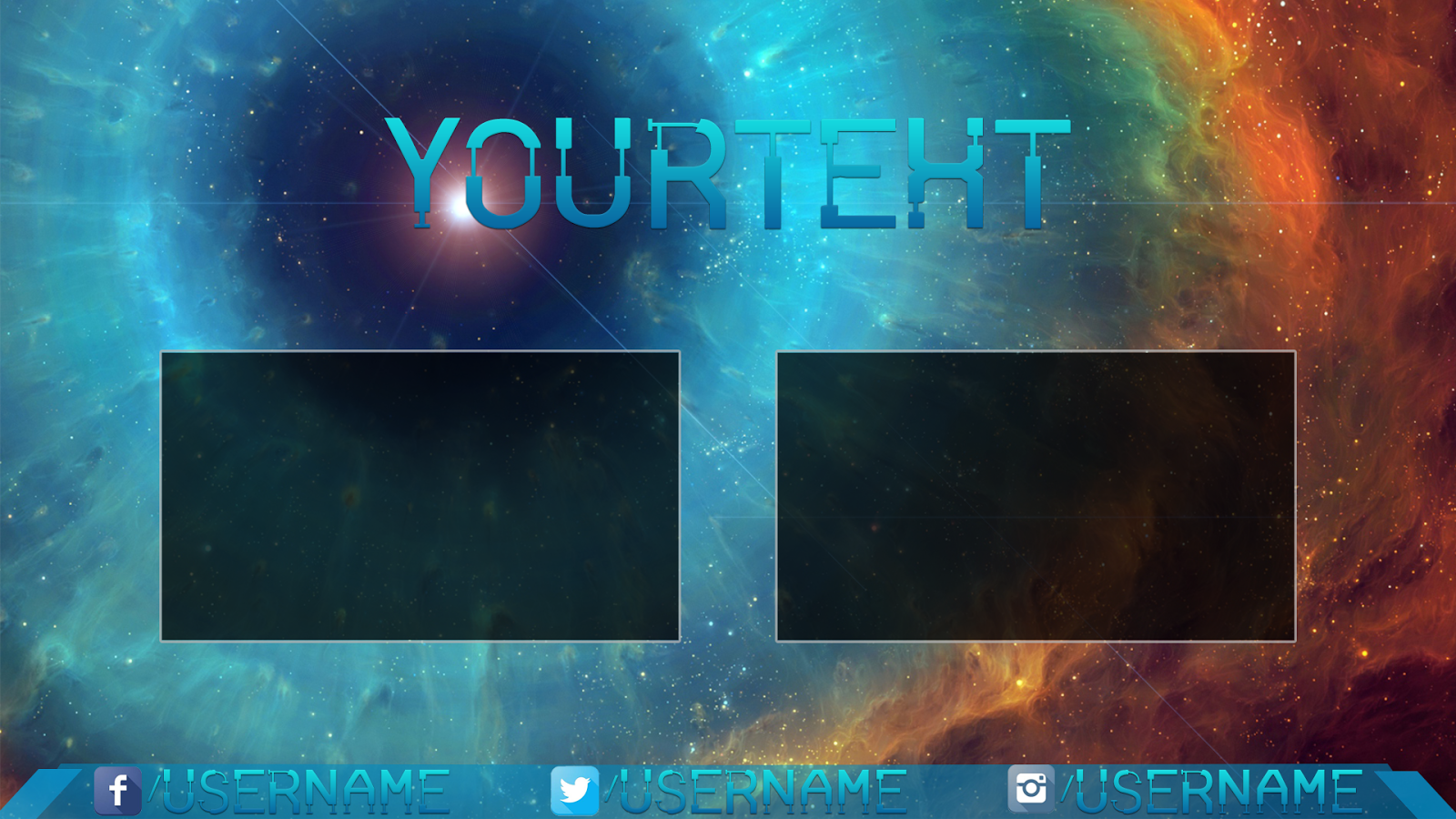 Infinite Galaxy cool outro template || Outro Template #4
