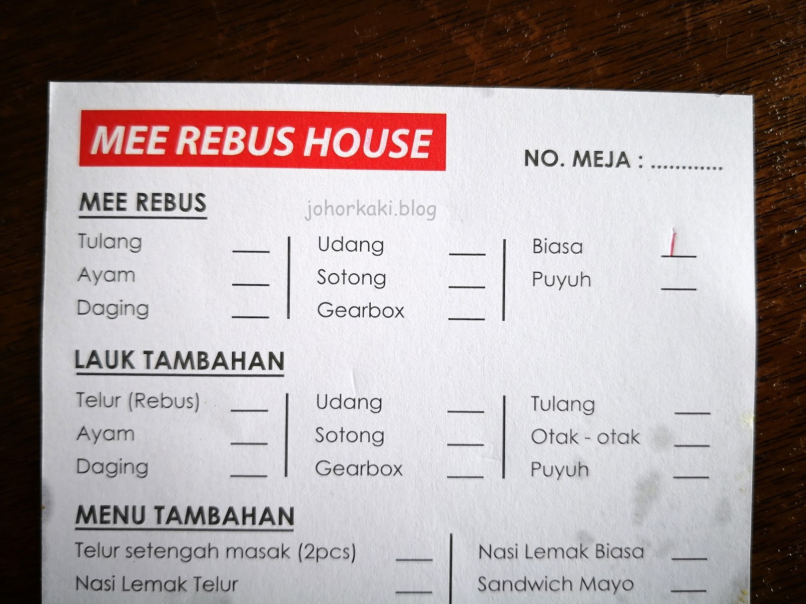 Mee Rebus House at Taman Melodies, Johor Bahru. One of JB's Best |Tony ...