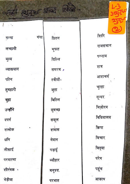 Hindi Grammar Work Sheet Collection for Classes 5,6, 7 & 8: Correct the ...