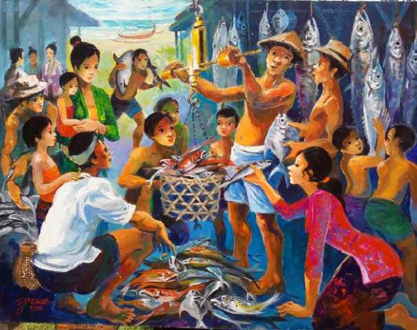 Lukisan: Gunawan Bagea (cucu HENDRA GUNAWAN)