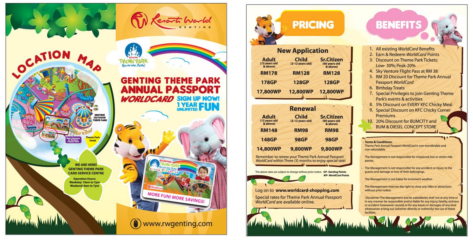 J Fascino Studio: Theme Park Annual Passport Brochure