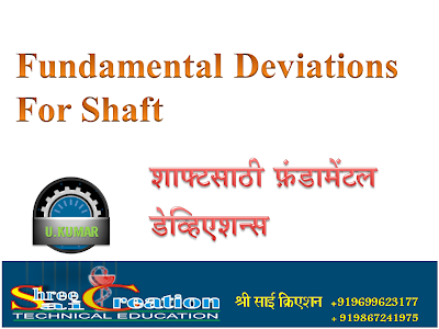 Limit, Fit And Tolerance (मराठी मध्ये): 34. Fundamental Deviation for Shaft