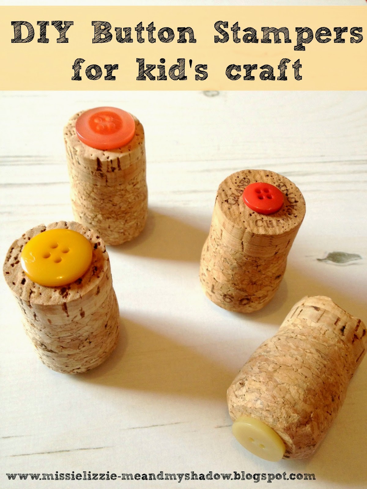 Me and my shadow: Easy-peasy button flower stamps