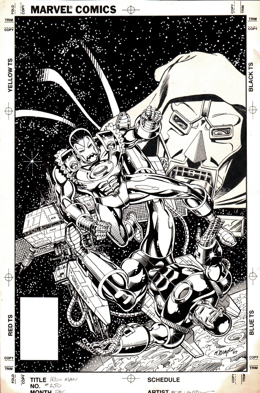 Marvel Comics of the 1980s: 1989 - Anatomy of a cover - Iron Man #250