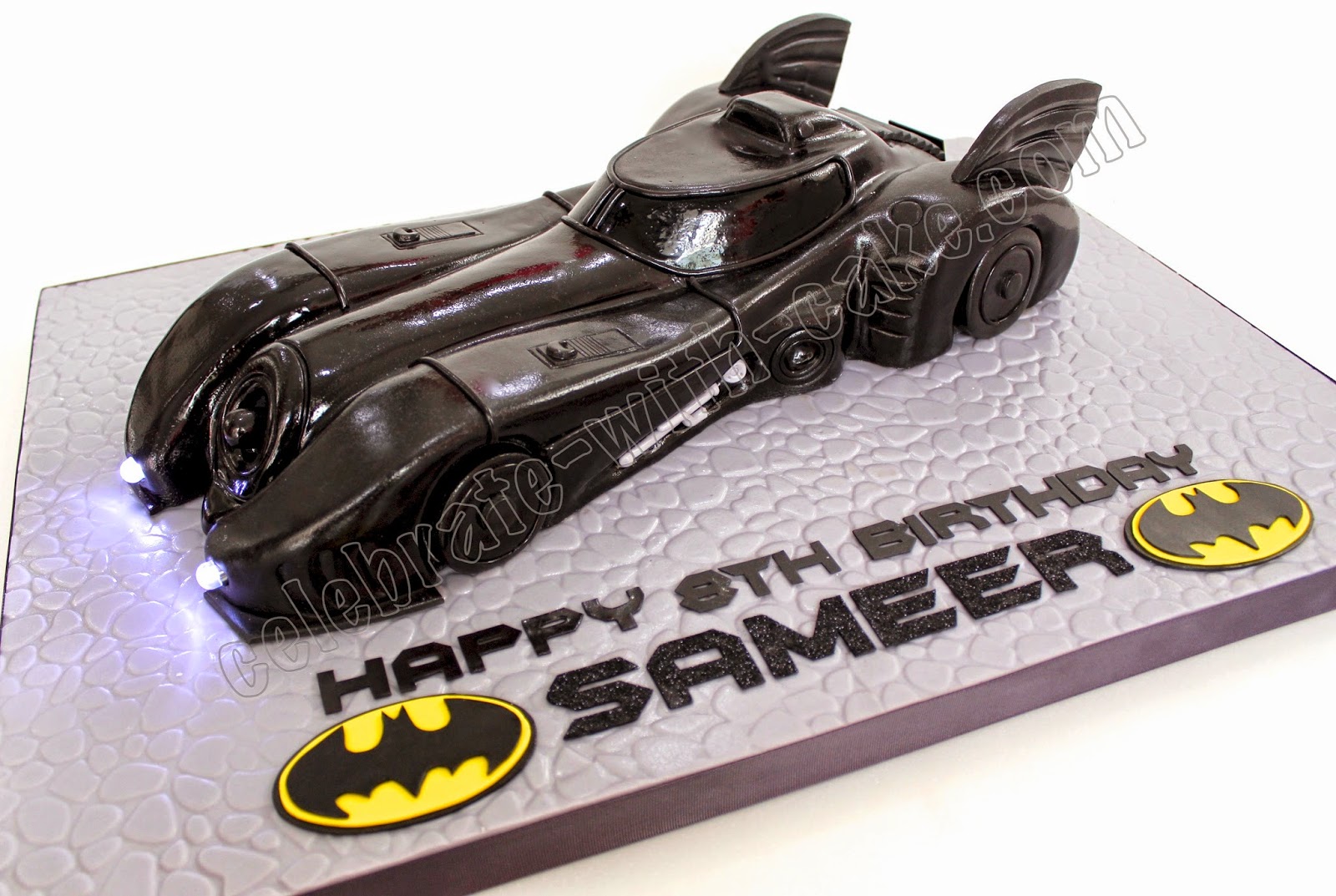 Celebrate with Cake!: 3D sculpted Batmobile Cake