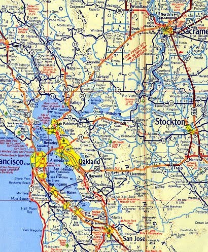 Northern California Map With Cities - Map