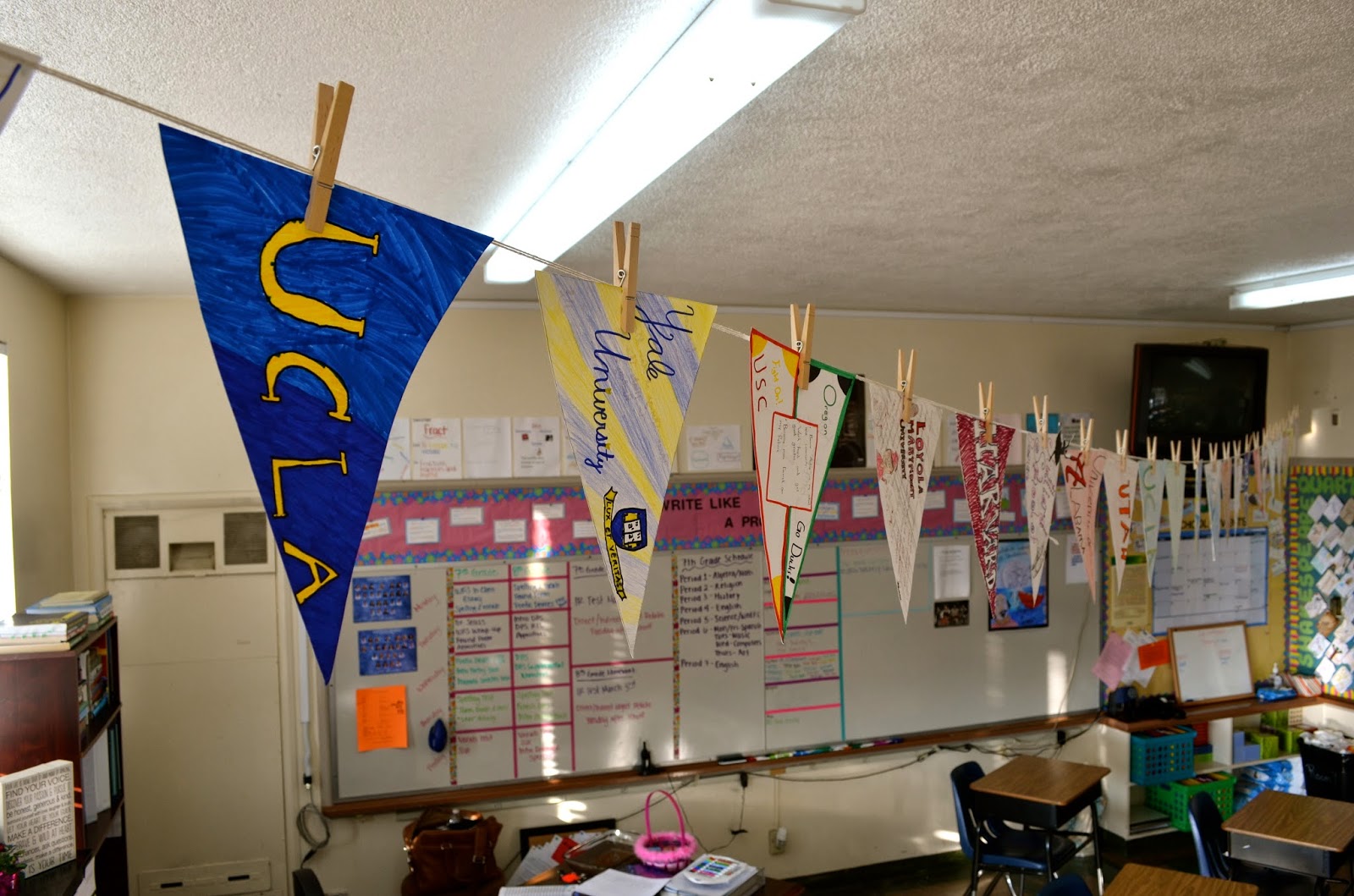 Middle School Mob: College Pennant Activity - Student Goal Setting