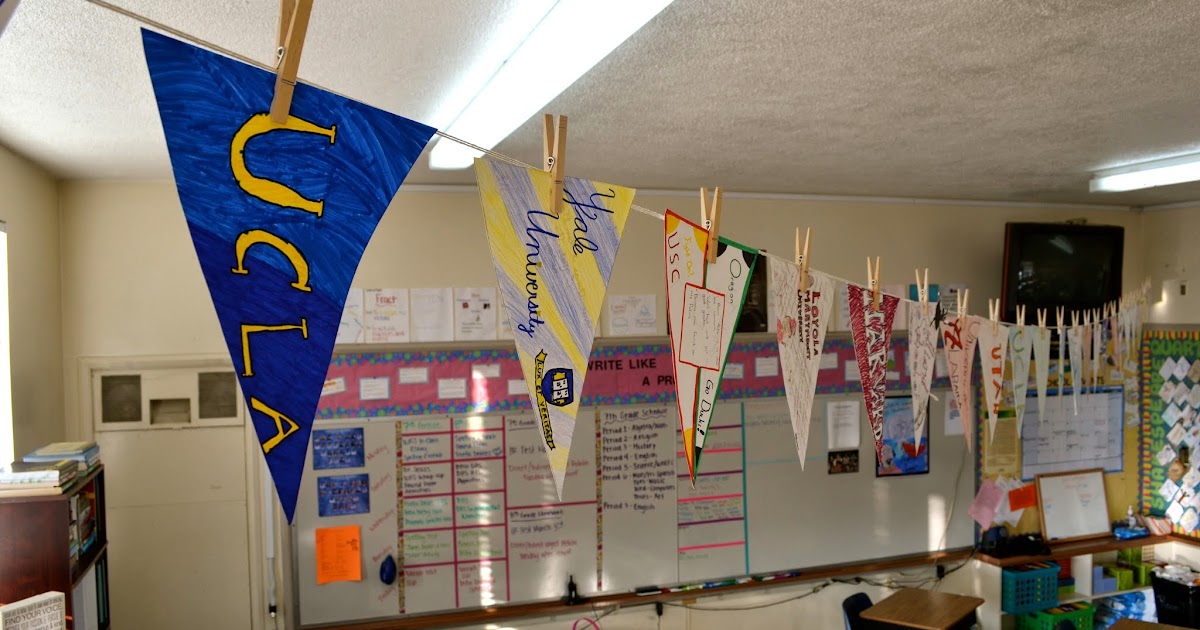 Middle School Goal Setting Pennant