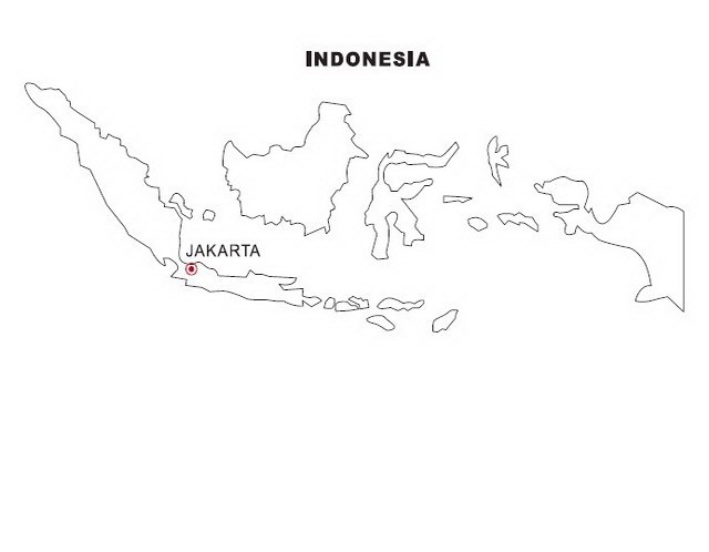 Indonesian Map Coloring Page Coloring Pages