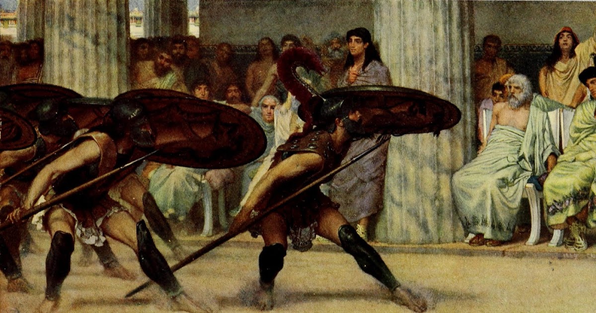 Thing Finder: The Pyrrhic Dance, 1869 by Sir Lawrence Alma-Tadema