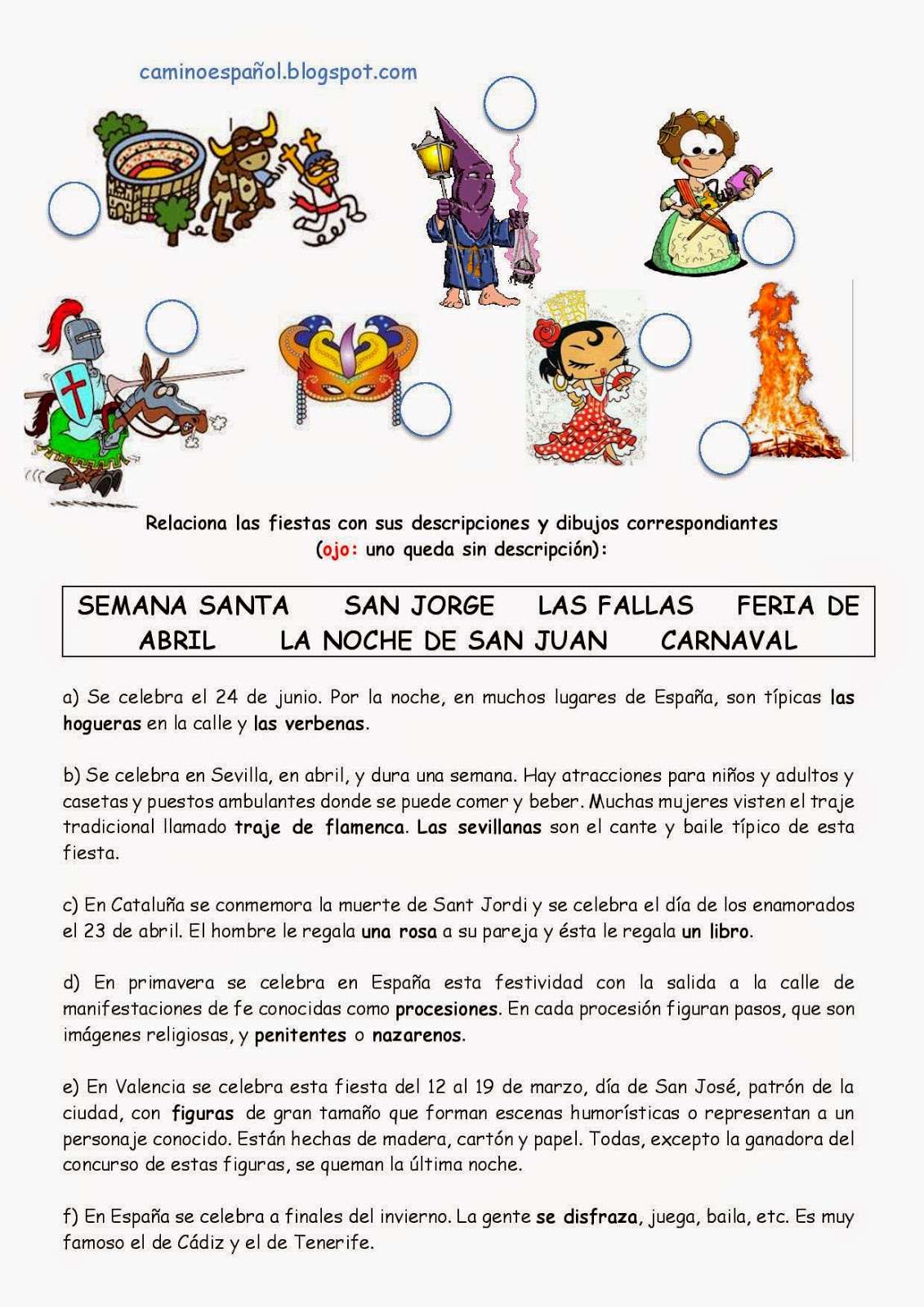 Camino español : ¡Viva la fiesta!