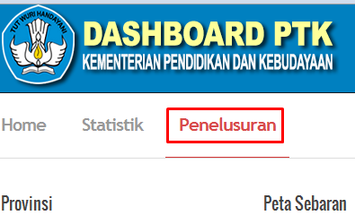 Dashboard PTK Data Referensi Pendidikan PDSP - Edukasi Pembbelajaran