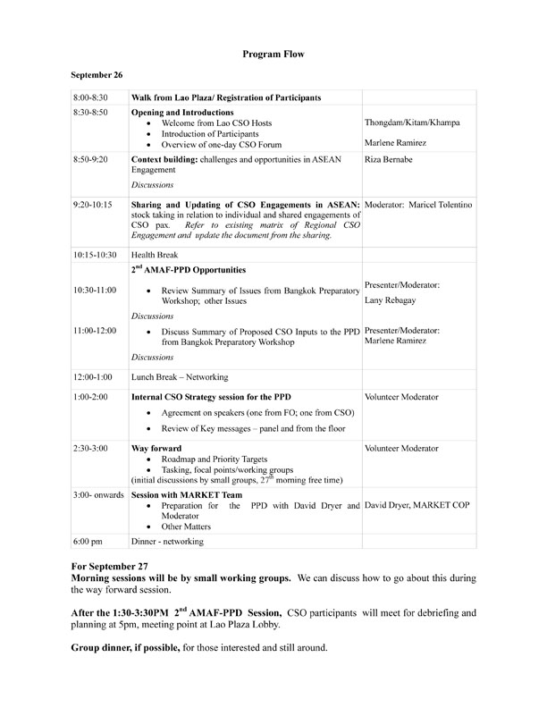 CSOs and Private Sector Dialogue with ASEAN: CSO Forum on ASEAN ...