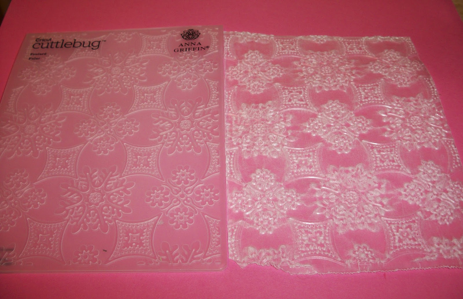 For the Love of Cardmaking: Wax paper Emboss Resist Technique