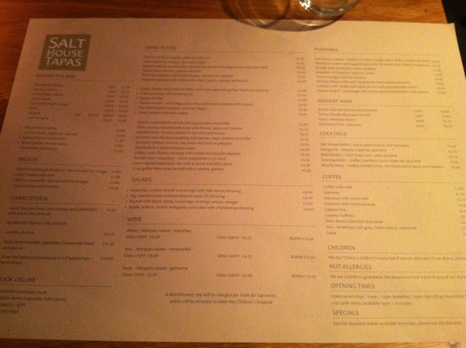 Cheese and Biscuits: Salt House Tapas, Liverpool