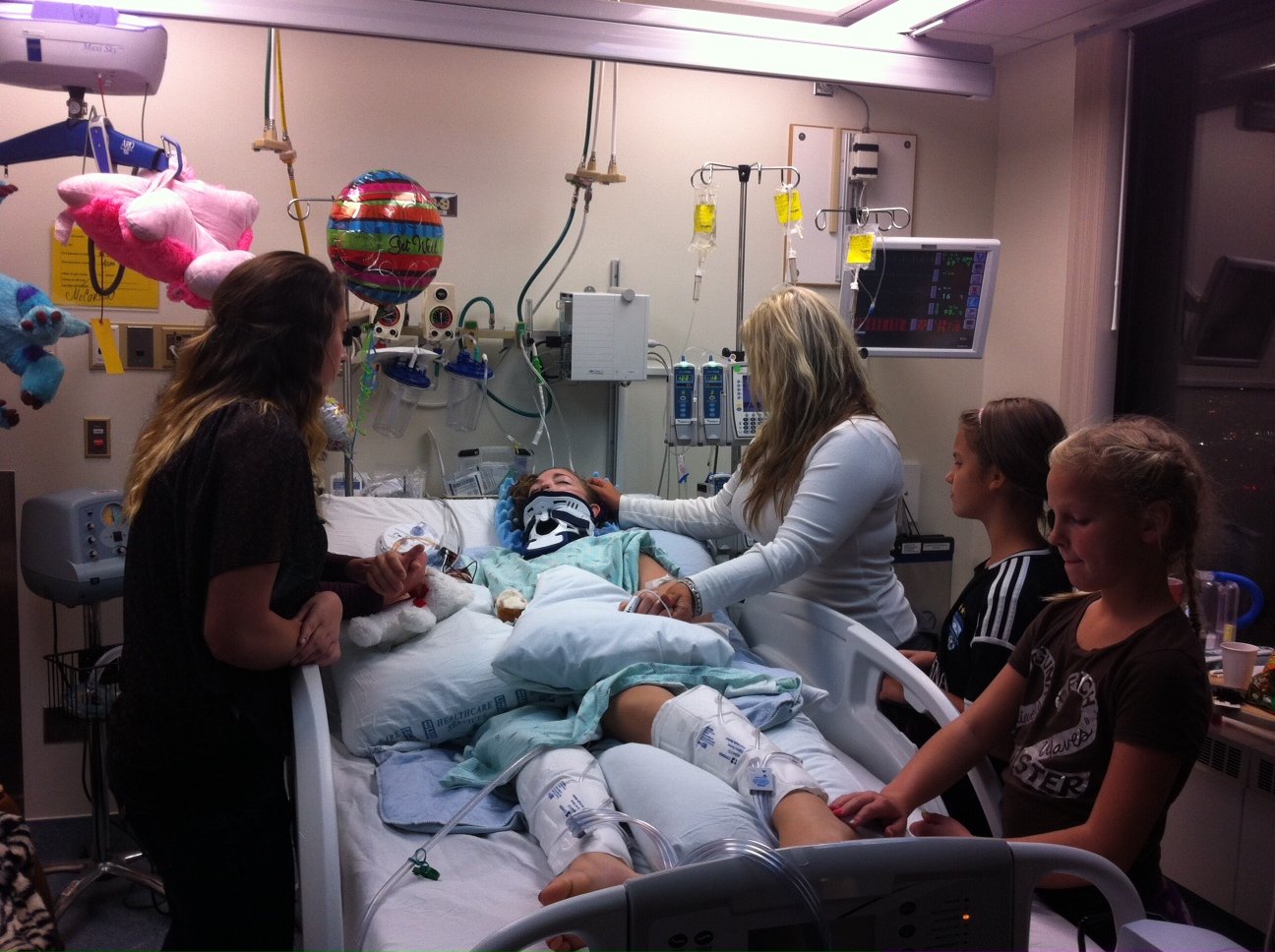 GET WELL JACOBY: Community support overwhelms the family...