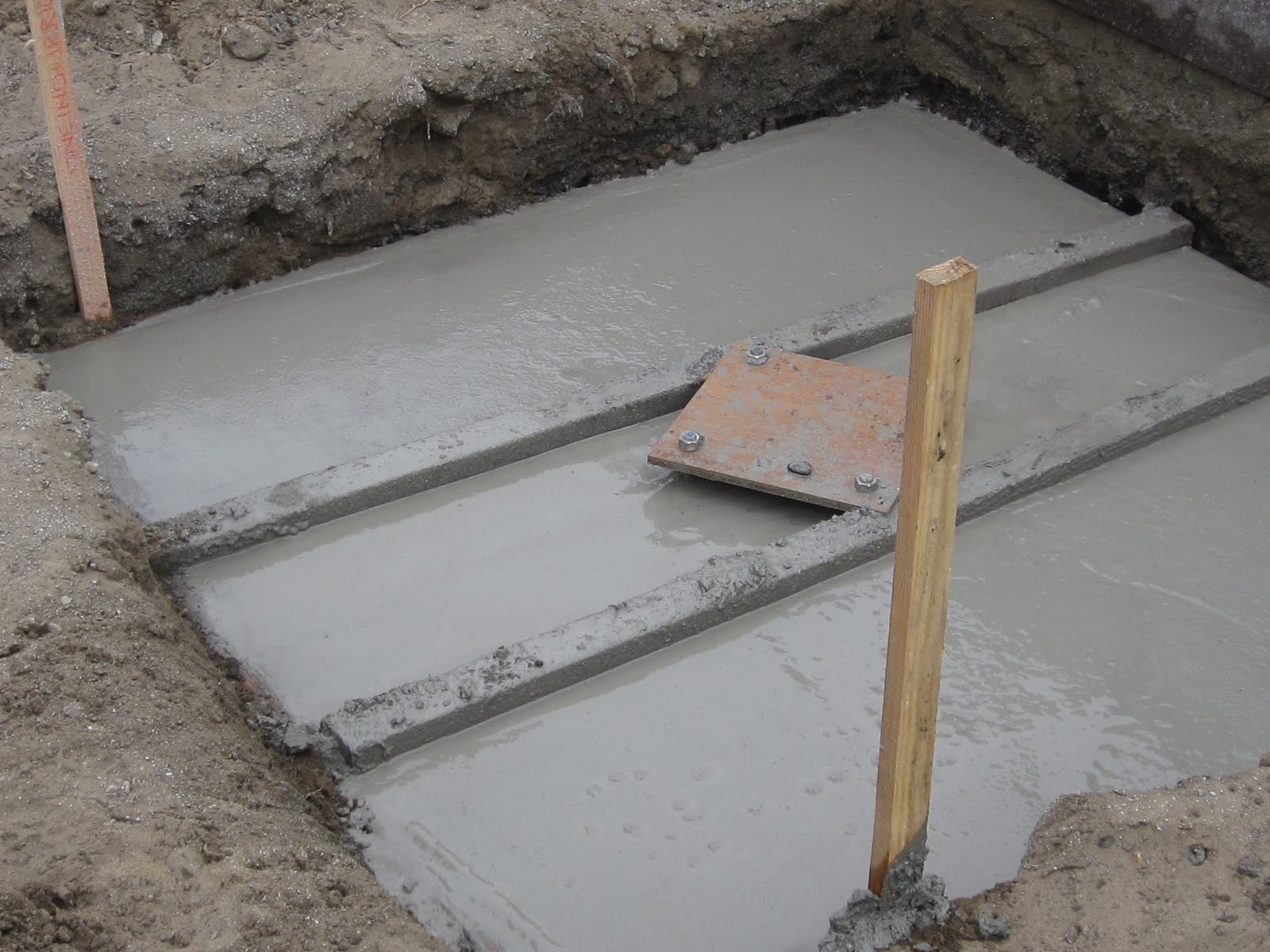 Ortega Branch Library: Pouring The Concrete Bases For Our Outdoor ...