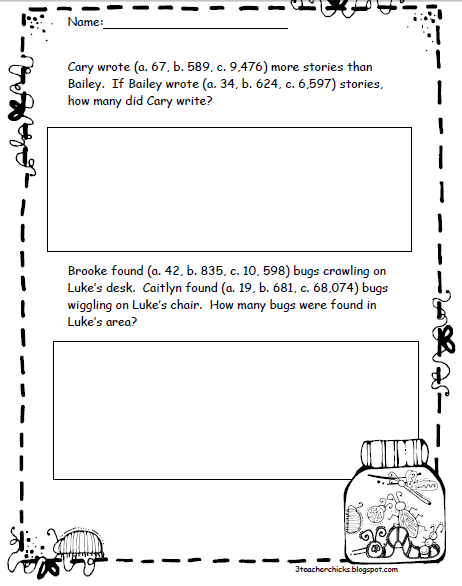 3 Teacher Chicks: A BUNCH of Random Math FREEBIES!