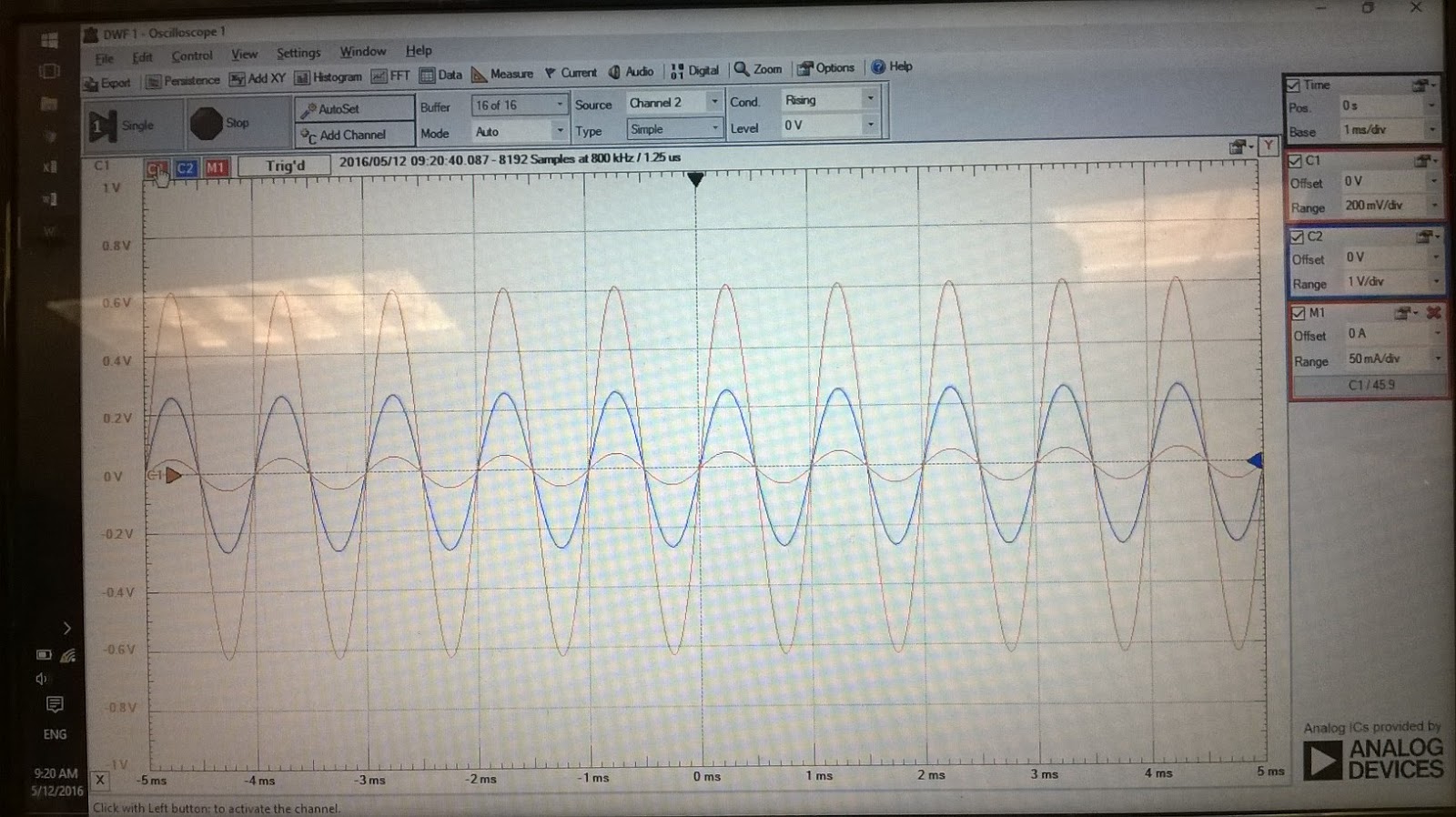 Engineering 44 MRoueintan: Measuring Gain and Phase Difference
