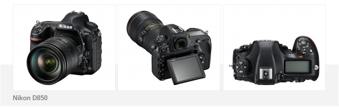 Nikon D850 with 45.7MP Full Frame sensor, 4K video