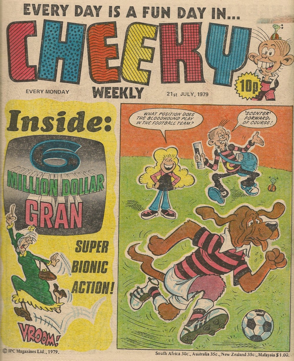 Cheeky Weekly: Cheeky Weekly cover date 21 July 1979