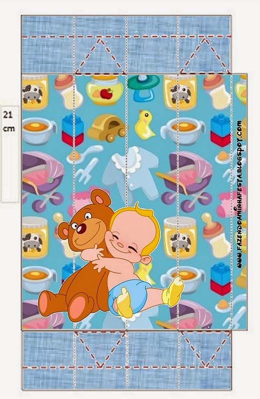 Blondie Baby with Teddy Bear: Free Printable Boxes. - Oh My Baby!