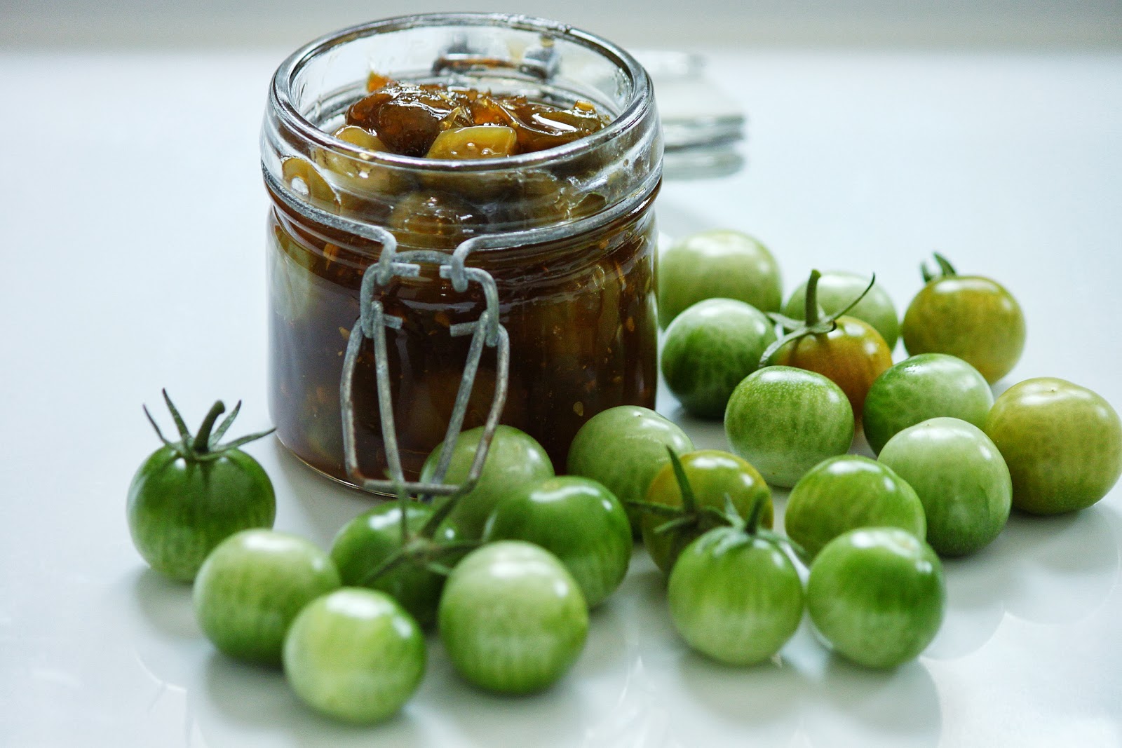 Chutney de tomates cerises vertes au gingembre | Sof vous invite ...