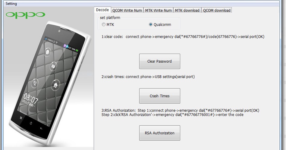 @goesflasher: Oppo smartphone Service Tools