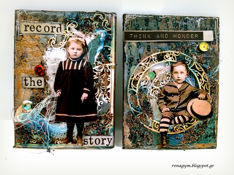 Χαρτοκατασκευές και Χαλάρωση!: Vintage Artist trading cards, for ...